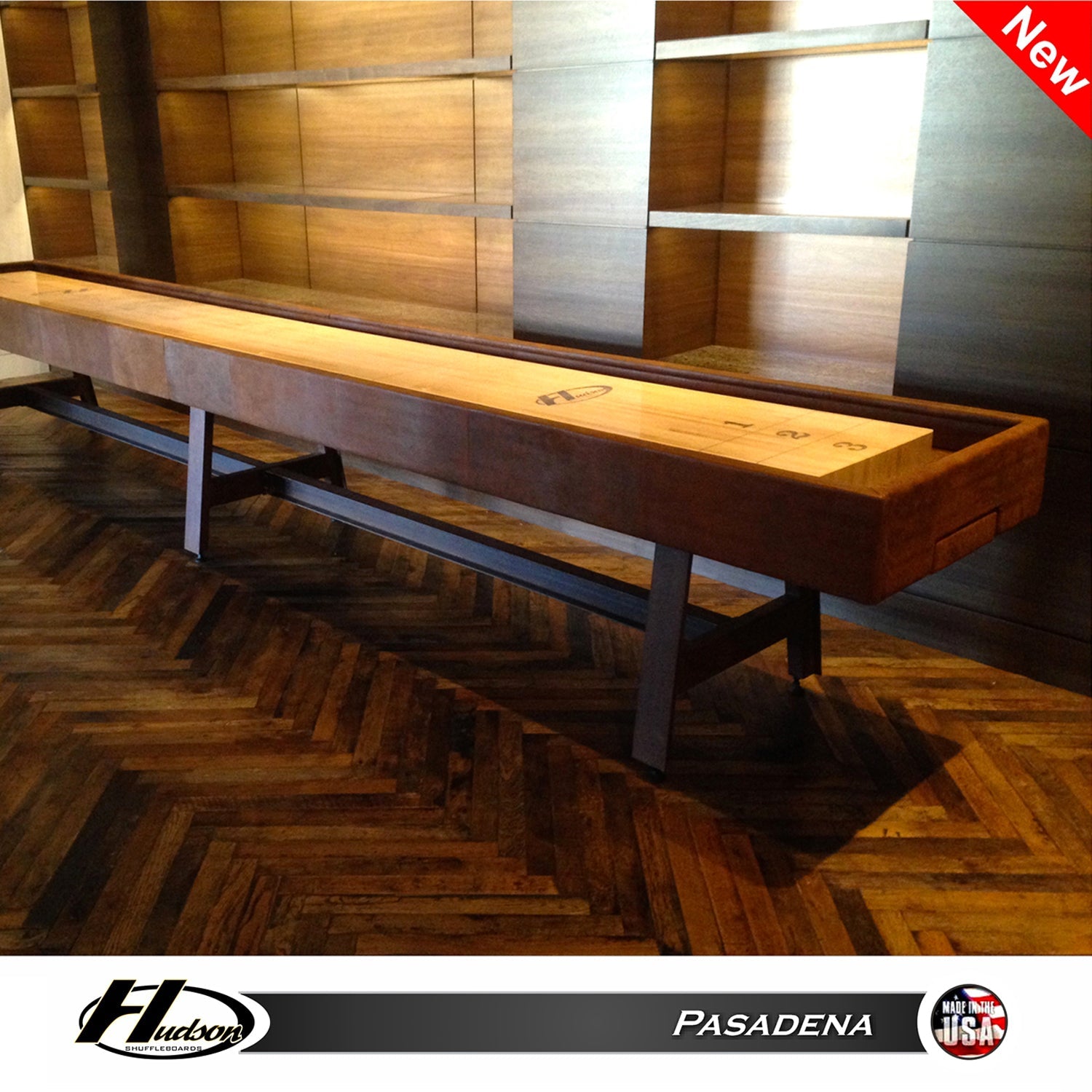 PASADENA - A-FRAME METAL LEGS - SOLID WOOD CRADLE WITH CUSTOM FINISHES ...